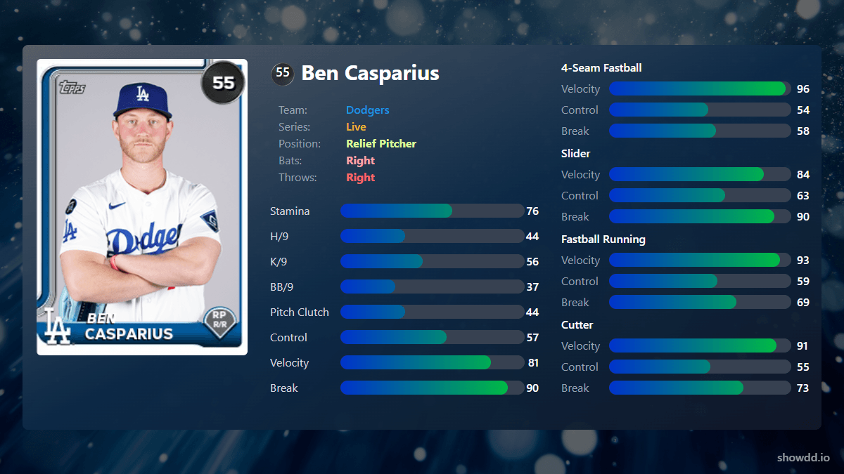 Ben Casparius, 68 Live - MLB the Show 25