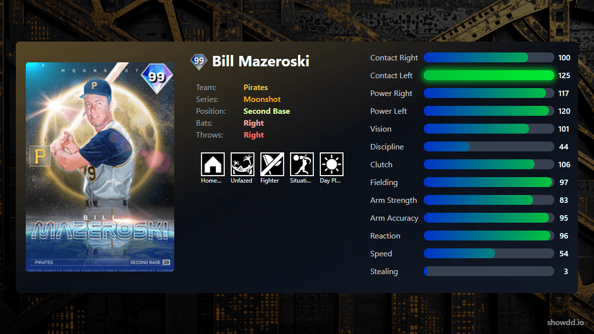 Bill Mazeroski, 99 Moonshot - MLB the Show 25