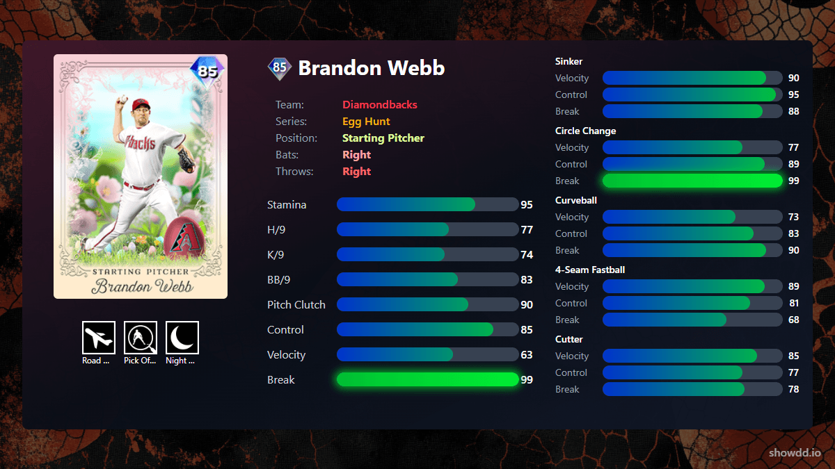 Brandon Webb, 85 Egg Hunt - MLB the Show 25