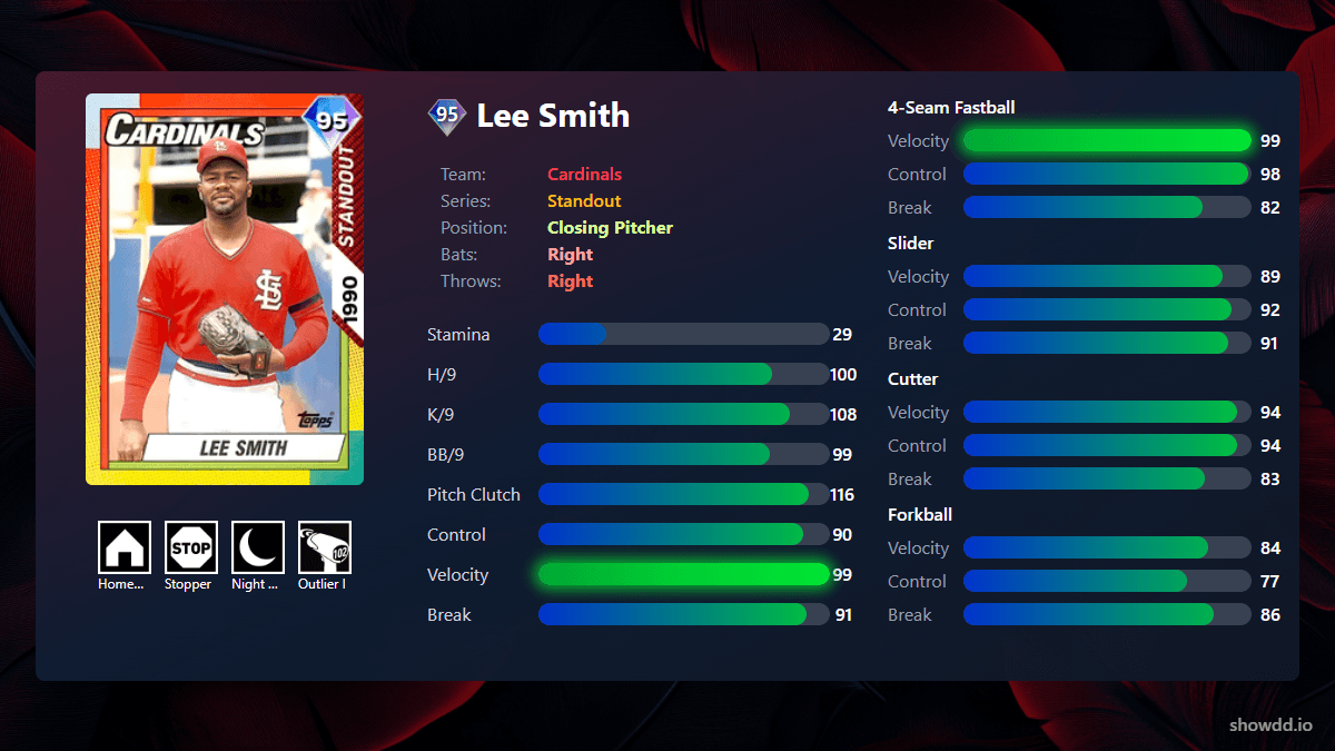 Lee Smith, 95 Standout - MLB the Show 25
