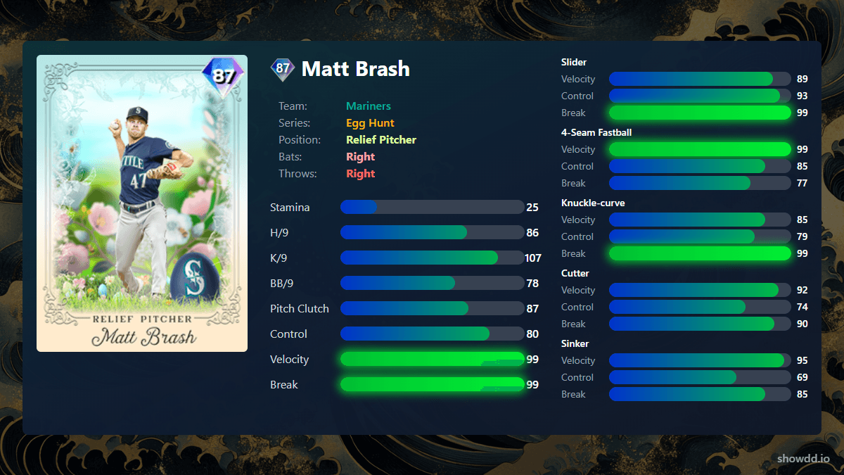 Matt Brash, 87 Egg Hunt - MLB the Show 25