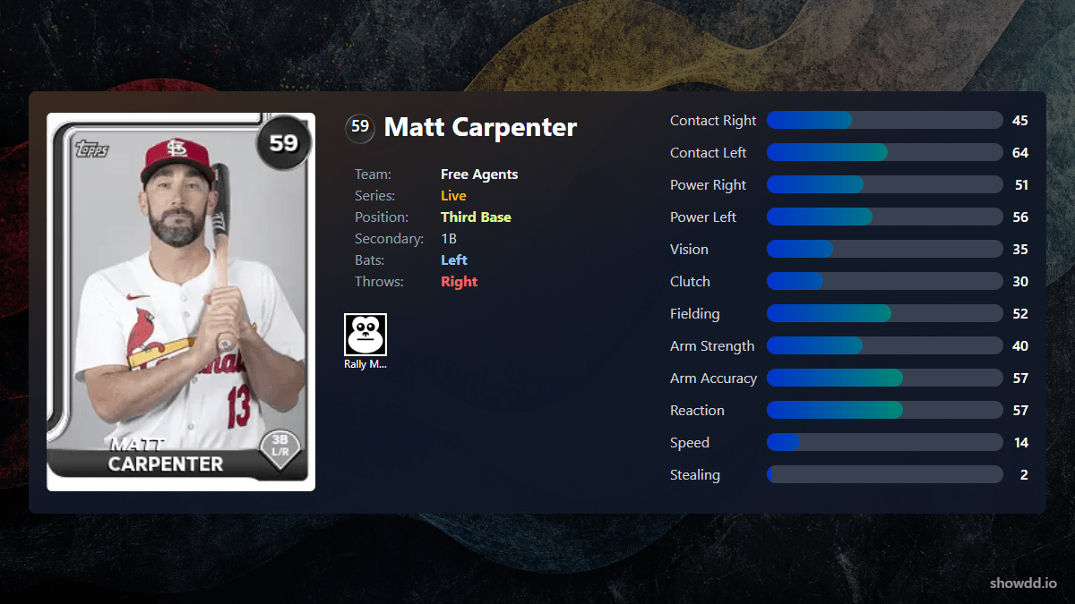 Matt Carpenter, 59 Live - MLB the Show 25