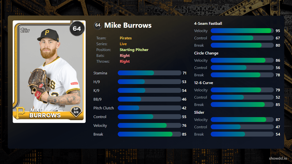 Mike Burrows, 75 Live - MLB the Show 25