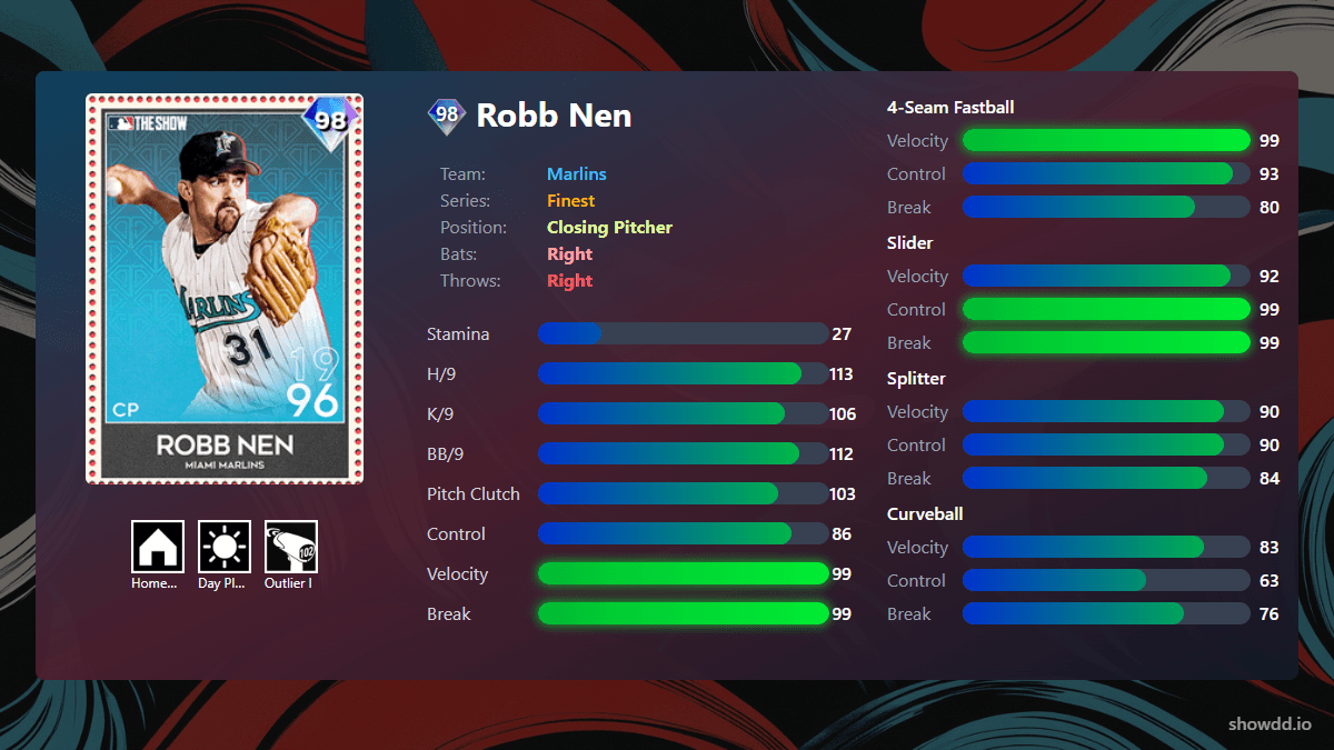 Robb Nen, 98 Finest - MLB the Show 25